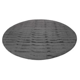 Esprit Teppich &raquo;Gil, ESP-39954&laquo; rund 8 mm H&ouml;he handgewebt, seidig gl&auml;nzend, schimmernde Farbbrillianz, Melangeeffekt grau Polyester &Oslash; 200cm 1 Stk., 8mm, &Oslash; 