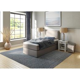 Home Affaire Boxspringbett &raquo;Lysann&laquo; 5fach verstellbares Kopfteil, in 4 Breiten, 3 Matratzenarten grau Liegefl&auml;che B/L: 100cm x 200cm, H2 + H2, 7-Zonen