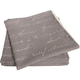 Adam Stoffserviette &raquo;Scribble&laquo; aus Bio-Baumwolle,Made in Germany lila Obermaterial: 73% Leinen, 27% Baumwolle Bio-Baumwolle Leinen