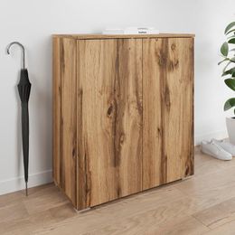 OTTO home Schuhkommode &raquo;Paris&laquo; zwei T&uuml;ren mit verstellbaren Einlegeb&ouml;den, Breite 70cm braun B/H/T: 70cm x 80cm x 35cm, 2 Stk.