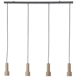 Brilliant Pendelleuchte &raquo;Cadiz&laquo; GU10 1 Stk. 150 x 98 cm, 4x GU10 Fassung, k&uuml;rzbar, Aluminium, schwarz/bronzefarben schwarz 4, 1 Stk.