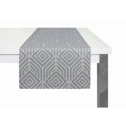 Adam Tischl&auml;ufer &raquo;Easy Diamond&laquo; blau Bio-Baumwolle B/L: 50cm x 150cm