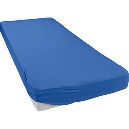bellana Spannbettlaken &raquo;bellana Aqua mit Elasthan, 160 g/m&sup2;&laquo; Spannbetttuch f&uuml;r Matratzen bis 35cm H&ouml;he, b&uuml;gelfrei, faltenfrei blau Jersey-Elasthan, 