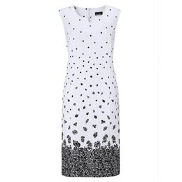 GOLDNER Kleid Damen Gr&ouml;&szlig;e 19 schwarz / wei&szlig;