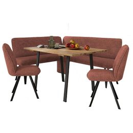 OTTO home Eckbankgruppe &raquo;Mily Essecke, Sitzgruppe, Eckbankgruppe, K&uuml;chenbankgruppe&laquo; Set, 4er, 4 Stk. tlg. BESTSELLER braun B/H/T: 205cm x 89cm x 164cm