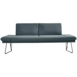 K+w Komfort & Wohnen K+W Komfort & Wohnen Essbank &raquo;Pego Polsterbank&laquo; Seitenteilverstellung, wahlweise in 206 oder 226cm blau B/H/T: 206cm x 88cm x 66cm, Flachgewebe Q2 