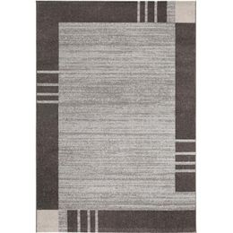 ANDIAMO Teppich &raquo;Sant Jordi&laquo; rechteckig 7 mm H&ouml;he Kurzflor, modernes Design, mit Bord&uuml;re braun Kunstfaser B : 200cm 1 Stk., 7mm, L: 290cm