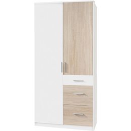 wimex Kleiderschrank &raquo;Joker&laquo; wahlweise mit Spiegel wei&szlig; B/H/T: 90cm x 199cm x 59cm, T&uuml;ren: 2 Stk. ohne Spiegel