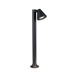 Paulmann Pollerleuchte &raquo;Trian IP44 rund 600mm max. 35W 230V Anthrazit GU10 Aluminium&laquo; GU10 1 Stk. grau 1, H: 60cm, 1 Stk.