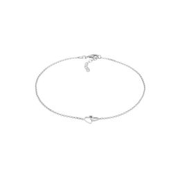 Elli Fu&szlig;kette 'Herz' Damen Gr&ouml;&szlig;e One Size silber