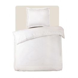 Kayori Bettw&auml;sche &raquo;Setana&laquo; 2 Stk. Hergestellt aus 100% reinem &auml;gyptischen Baumwollperkal . wei&szlig; Perkal (Bio-Baumwolle), Obermaterial: 100% Baumwolle B