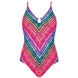 Sunflair Badeanzug Damen Gr&ouml;&szlig;e L blau / dunkellila / pink / wei&szlig;