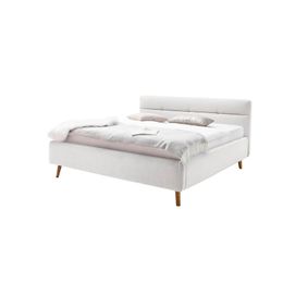 Meise M&ouml;bel meise.m&ouml;bel Polsterbett &raquo;Lotte&laquo; mit Lattenrost und Bettkasten grau Bezug Bett: Strukturstoff (100% Polyester) Liegefl&auml;che L&auml;nge B: 200cm x 180cm, 