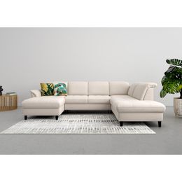 Sit & More sit&more Wohnlandschaft &raquo;Maggiore U-Form&laquo; wahlweise mit Kopfteilverstellung, Schlaffunktion und Stauraum grau 95% Polyester, 5% Polyamid B/H/T: 312cm 