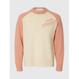 Selected Sweater 'Selected X Hotel Amour' male size M Lemon / Apricot