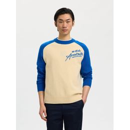 Selected Sweater 'Selected X Hotel Amour' male size M Chamois / Blue