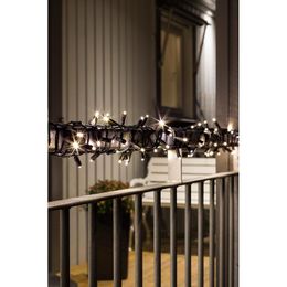Konstsmide LED-Lichterkette &raquo;Weihnachtsdeko aussen&laquo; 40 Stk.-flammig Micro LED mit 9 h Timer, schutzisoliert/umgossen, 40 warm wei&szlig;e Dioden schwarz 