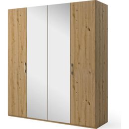 set one by Musterring Dreht&uuml;renschrank &raquo;Henderson&laquo; mit Spiegel, in 2 Breiten, inkl. Fachb&ouml;den und Kleiderstangen braun Holzwerkstoff B/H/T: 201cm x 