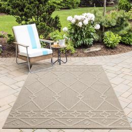 Ayyildiz Teppiche Outdoorteppich &raquo;PATARA 4955 , auch als L&auml;ufer erh&auml;ltlich&laquo; rechteckig 8 mm H&ouml;he Pflegeleicht / Strapazierf&auml;hig / In- und Outdoor geeignet beige 