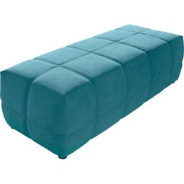 DOMO collection Hocker &raquo;BRANDON, komfortabel&laquo; gro&szlig;e Ausf&uuml;hrung passend zu "Brandon", auch in Cord blau Kunstleder SOFTLUX ;Luxus-Microfaser in 