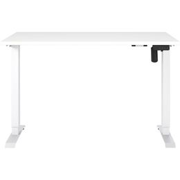 Germania Schreibtisch &raquo;Boras&laquo; Breite 120/140/160/180 cm, Metallgestell, elektrisch h&ouml;henverstellbar wei&szlig; B/H/T: 120cm x 120cm x 80cm, Gestellfarbe 