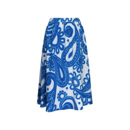 Seidensticker Rock ' Schwarze Rose ' Damen Gr&ouml;&szlig;e 46 blau / wei&szlig;