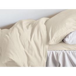 Irisette Bettw&auml;sche &raquo;Lago 8450&laquo; 3 Stk. wohlig warm und kuschelig beige Feinbiber, Obermaterial: 100% Baumwolle B/L: 200cm x 200cm, 1 Stk., 2 Stk., Feinbiber, B