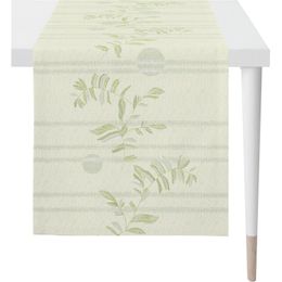 Apelt Tischl&auml;ufer &raquo;6871 LOFT STYLE, Sommerdeko, Sommer&laquo; Jacquard-Gewebe gr&uuml;n Polyester, Viskose B/L: 48cm x 140cm, 1 Stk., rechteckig