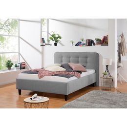 Maintal Polsterbett &raquo;Livermore&laquo; auch "mit Lattenrost" erh&auml;ltlich grau Liegefl&auml;che L&auml;nge B: 200cm x 140cm, Struktur (100% Polyester) mit Einlegerahmen/ohne 