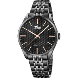 Lotus Herren Quarzuhr &raquo;Minimalist for him&laquo; Armbanduhr, Herrenuhr, Edelstahlarmband, analog Einheitsgr&ouml;&szlig;e