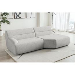 Sit & More sit&more Ecksofa &raquo;Scrabble&laquo; Modernes Design in verschiedenen Stoffarten 100% Polyester B/H/T: 260cm x 80cm x 130cm, Chenille, Longchair rechts