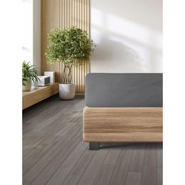 Irisette Spannbettlaken &raquo;Porto 20&laquo; besonders elastisch grau Jersey, Obermaterial: 95% Baumwolle, 5% Elasthan B/L: 180cm x 200cm, 1 Stk., Jersey, 180-200x200-