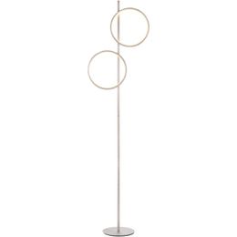 JUST LIGHT Stehlampe &raquo;MINI RITUS&laquo; LED-Board 1 Stk. Warmwei&szlig; LED, Schalter, Fu&szlig;schalter silber 2, &Oslash; 0cm H: 151cm, 1 Stk.