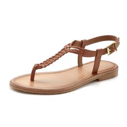 Vivance By Lascana Zehentrenner Damen Gr&ouml;&szlig;e 38 cognac