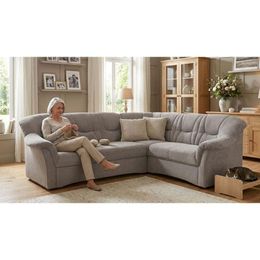 OTTO home Ecksofa &raquo;Langelland 232 x 146 cm, auch mit Schlaffunktion, mittelfester Sitz&laquo; L-Form, mit Federkern, pflegeleichter, weicher Luxus-