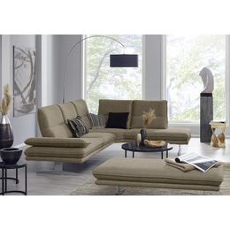 W.Schillig Ecksofa &raquo;broadway, Designsofa, mit tollem Sitzkomfort, L-Form&laquo; Sitztiefenverstellung, Kopfteil- & Seitenteilverstellung, Breite 284cm 
