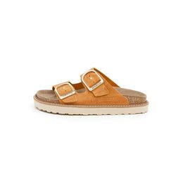 SABOKETS Leder-Pantoletten in Orange - 45% | Gr&ouml;&szlig;e 38 | Damen-pantoletten