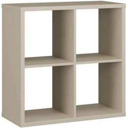 FORTE Standregal &raquo;Mauro&laquo; Fachgr&ouml;&szlig;e 33x33cm, 4 F&auml;cher beige Holzwerkstoff B/H/T: 72,7cm x 72,8cm x 32,9cm, 4 Stk. offene F&auml;cher