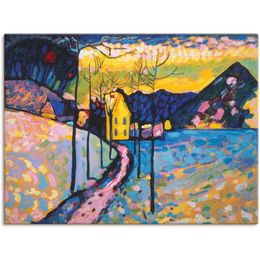 Artland Leinwandbild &raquo;Winterlandschaft I. 1909&laquo; Wiesen & B&auml;ume 1 Stk. tlg. auf Holzrahmen gespannt bunt Leinwand B/H/T: 40cm x 30cm, Leinwandbild Wiesen & 