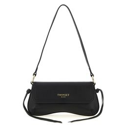 TWINSET schwarze Leder-Schultertasche