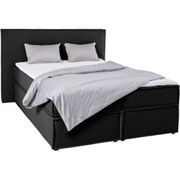 LeGer Home by Lena Gercke Boxspringbett &raquo;Yuma&laquo; incl. Topper, in 4 Breiten, 3 Matratzenarten und je 2 H&auml;rtegraden grau 100% Polyester Liegefl&auml;che B/L: 