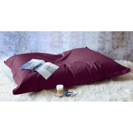 Kinzler Sitzsack &raquo;XXL Outdoorf&auml;hig&laquo; 1 Stk. tlg. Uni Farben, Outdoor geeignet, ideal im Wohnzimmer & Kinderzimmer lila Polyester B/H/T: 140cm x 20cm x 