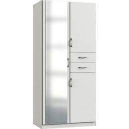 wimex Dreht&uuml;renschrank &raquo;Bitburg&laquo; wei&szlig; Holzwerkstoff B/H/T: 90cm x 198cm x 58cm, T&uuml;ren: 3 Stk.