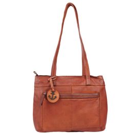 Harbour 2nd Damen Harbour 2nd Shopper &raquo;Zea&laquo; Damen Henkeltasche, Schultertasche, Handtasche mit Logodruck braun B/H/T: 26,5cm x 22cm x 10cm