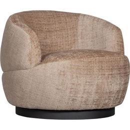 Woood Drehsessel &raquo;Woolly Bezug mit Drehmechanismus H 71 x B 84 x T 88 cm&laquo; Chenille-Bezug, Tragkraft 125 kg, Maximale Verschlei&szlig;festigkeit beige 