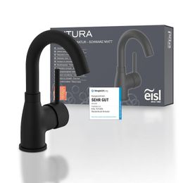 EISL&reg; Waschtischarmatur &raquo;FUTURA&laquo; 360&deg; schwenkbar, energiesparend, Marken-Mischd&uuml;se schwarz B/H/T: 5cm x 23cm x 16cm, Hochdruck Waschtischarmatur