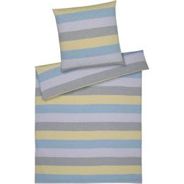Elegante Bettw&auml;sche &raquo;Glee&laquo; 2 Stk. angenehmes Hautgef&uuml;hl gelb Halbleinen, Obermaterial: 50% Baumwolle, 50% Leinen B/L: 135cm x 200cm, 1 Stk., 1 Stk., Halbleinen