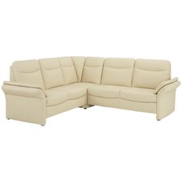 Home Affaire Ecksofa &raquo;Tahoma L-Form&laquo; mit Armlehnfunktion, optional Schlaffunktion, Schublade & Relax beige B/H/T: 251cm x 103cm x 231cm, Kunstleder 