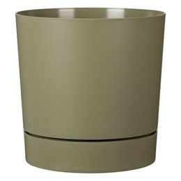 Scheurich &Uuml;bertopf &raquo;47/235 PLANO+&laquo; Pflanzgef&auml;&szlig; aus Kunststoff, &Oslash;xH: 46,7x46 cm gr&uuml;n Kunststoff &Oslash; 46,7cm