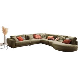 3C Candy Ecksofa &raquo;Enisa II, bequem und komfortabel, Mega Familiensofa, L-Form&laquo; incl. 3 Flatterkissen, wahlweise mit Flecken-Schutz-Bezug Easy care 